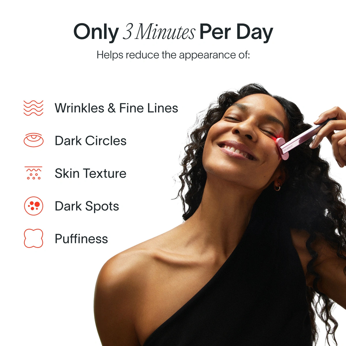 Red Light Therapy Wand For Face | LED Face Wand | Solawave