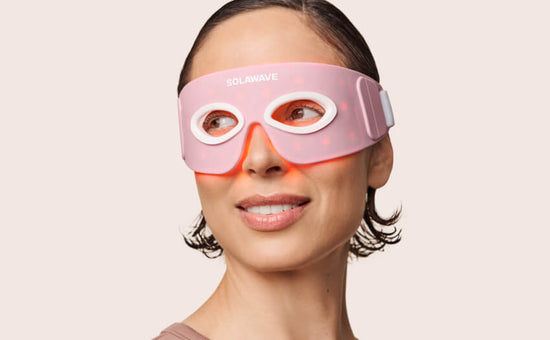 FDA Cleared Red Light Therapy Eye Mask with Infrared | Solawave Pro