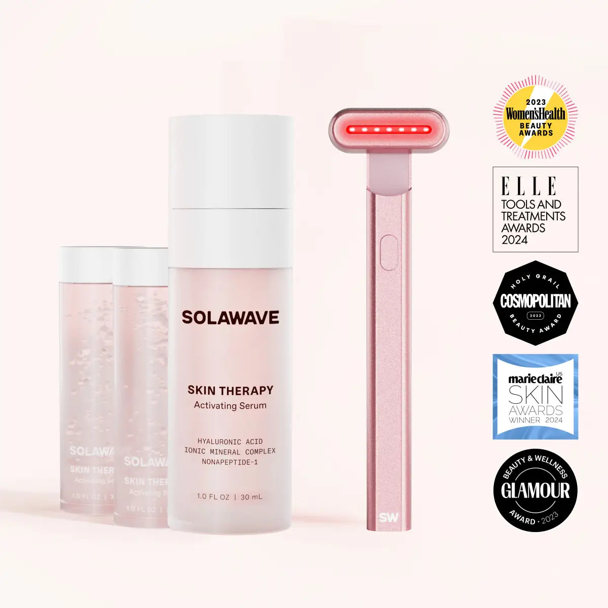 4-in-1 Skincare Wand & 3-Month Supply Serum Kit | Solawave