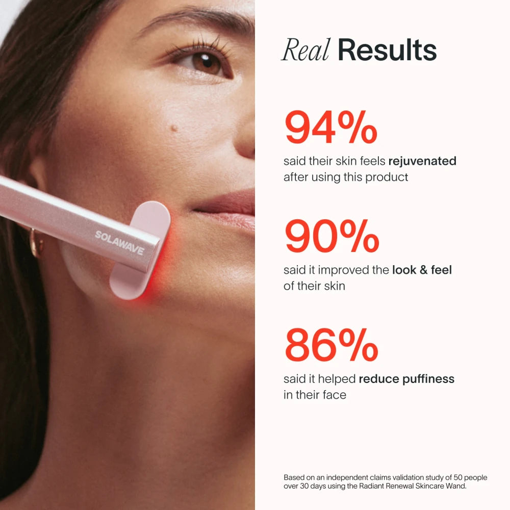Red Light Therapy Wand For Face | LED Face Wand | Solawave